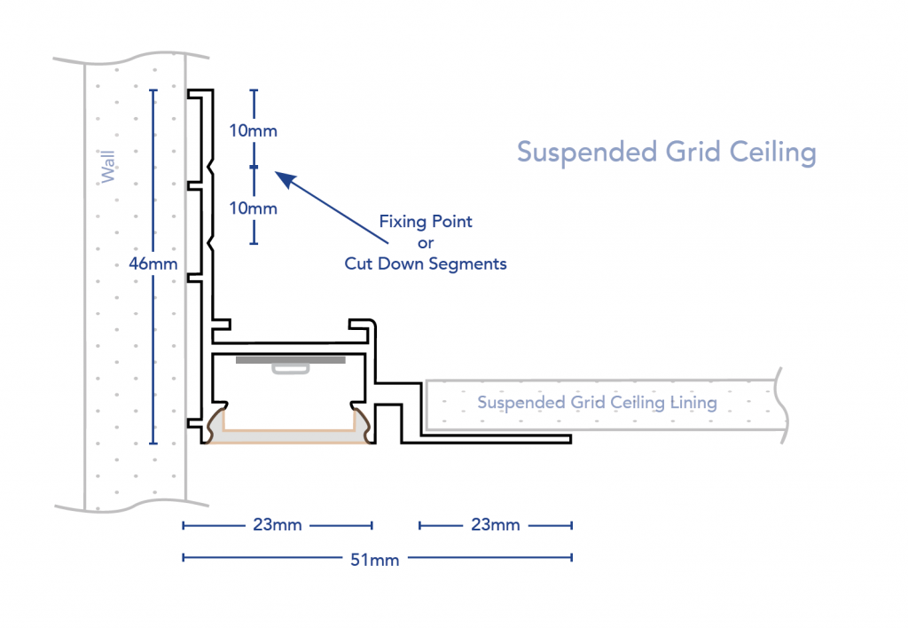 Extrusion - PT50 Shadowline - Tovo Lighting